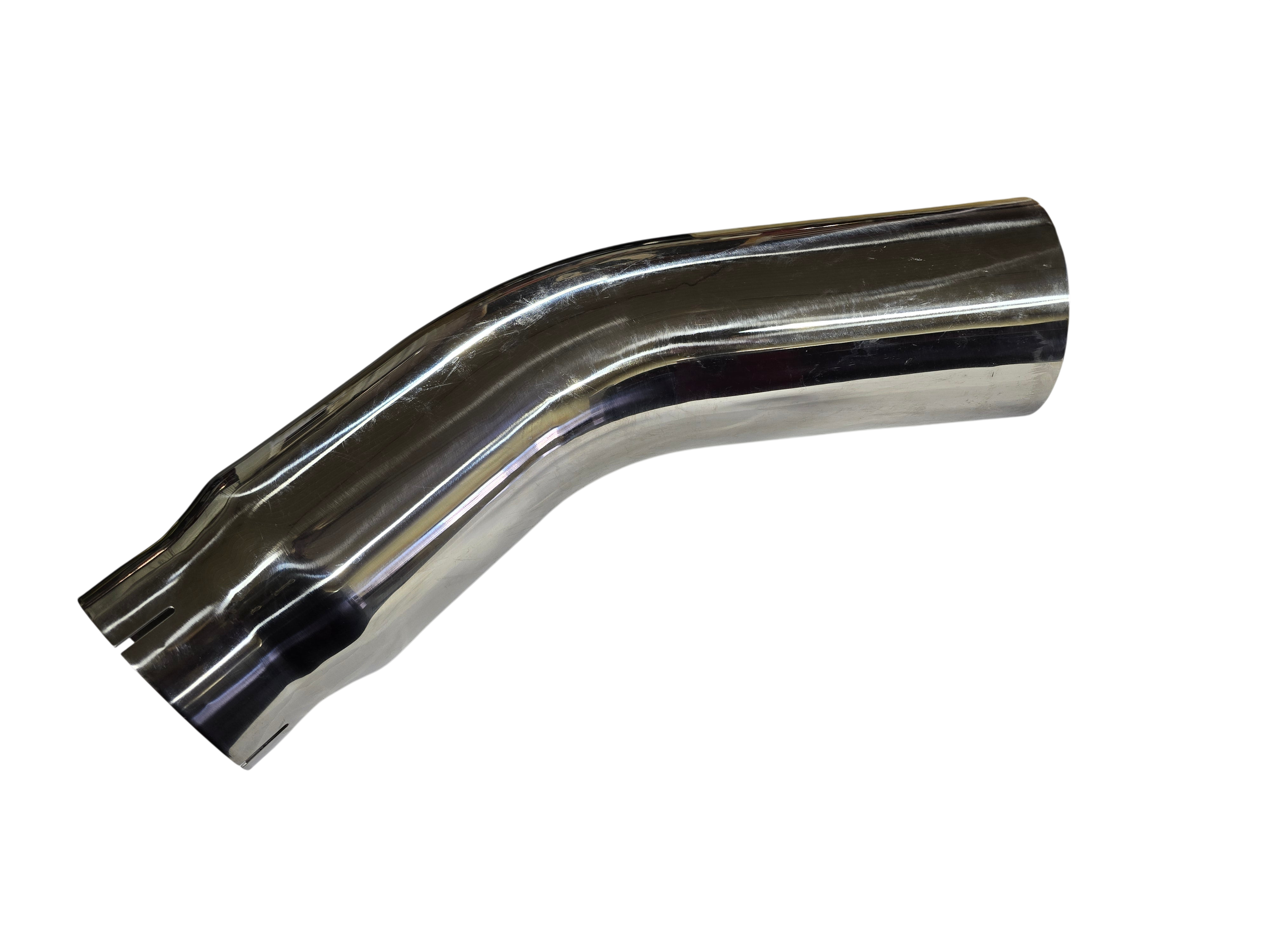 4"ID x 5"OD x 23" Long Polished 304SS Elbow Turn Down Turn Up Exhaust ...