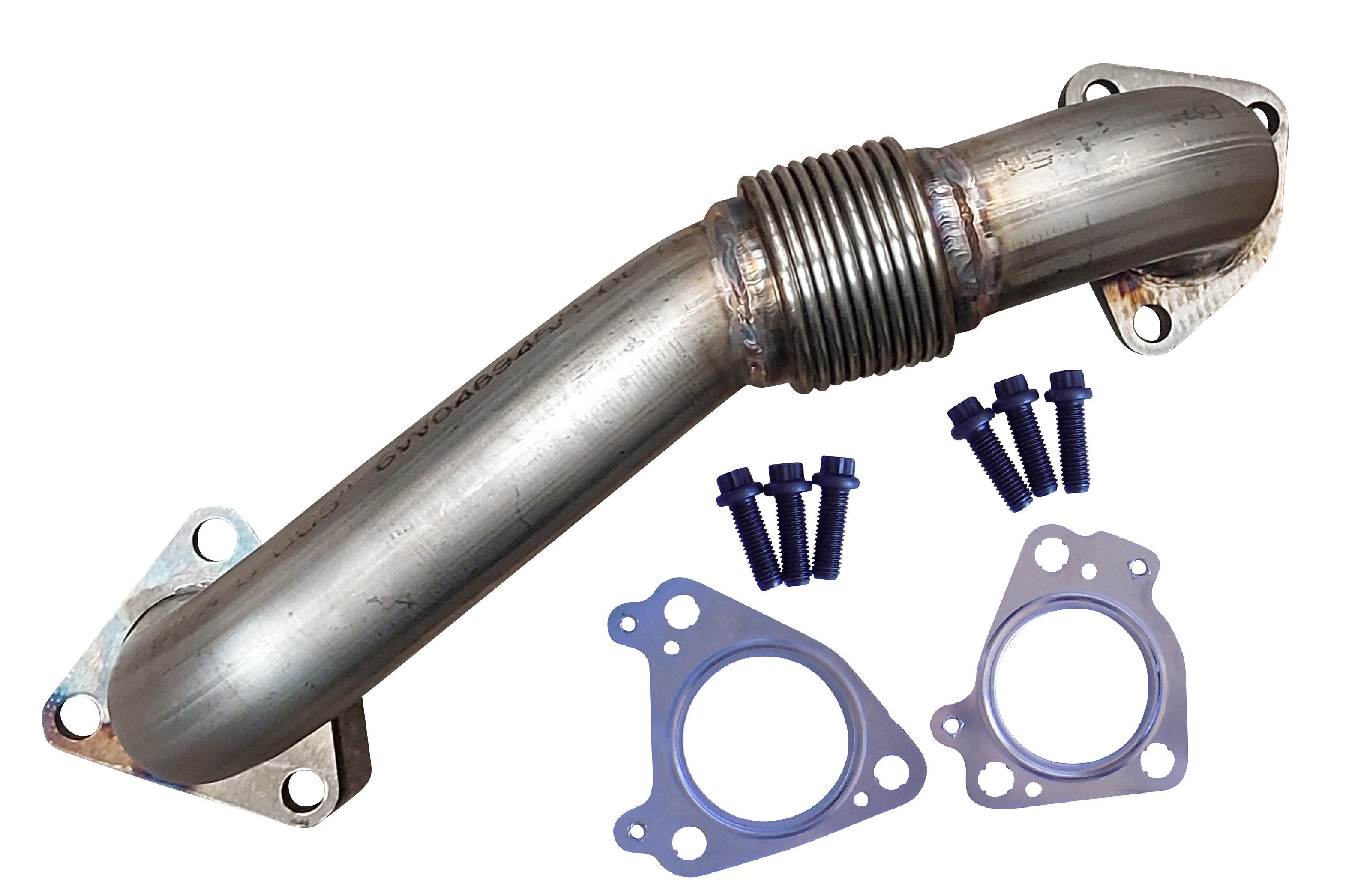 Drivers Side Exhaust Up Pipe Manifold to Turbo for 6.6l Duramax Chevy ...